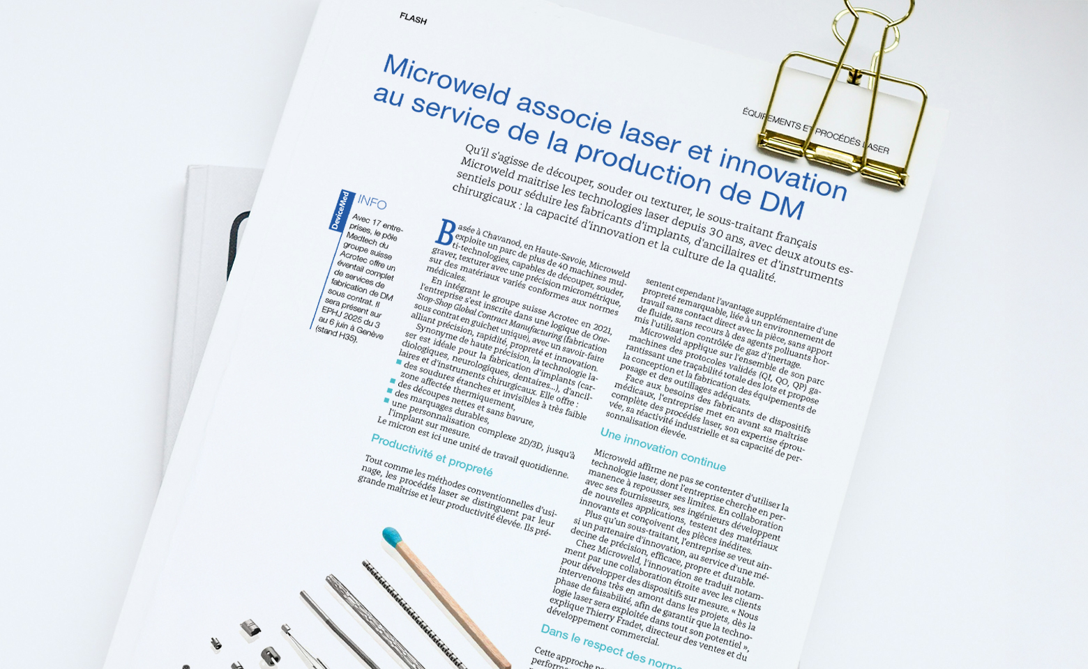 Microweld dans DeviceMed : la précision au cœur de l’innovation médicale | Microweld, entreprise ...